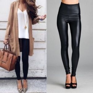 Pants & Jumpsuits | Savannah Slick Leggings Black | Poshmark